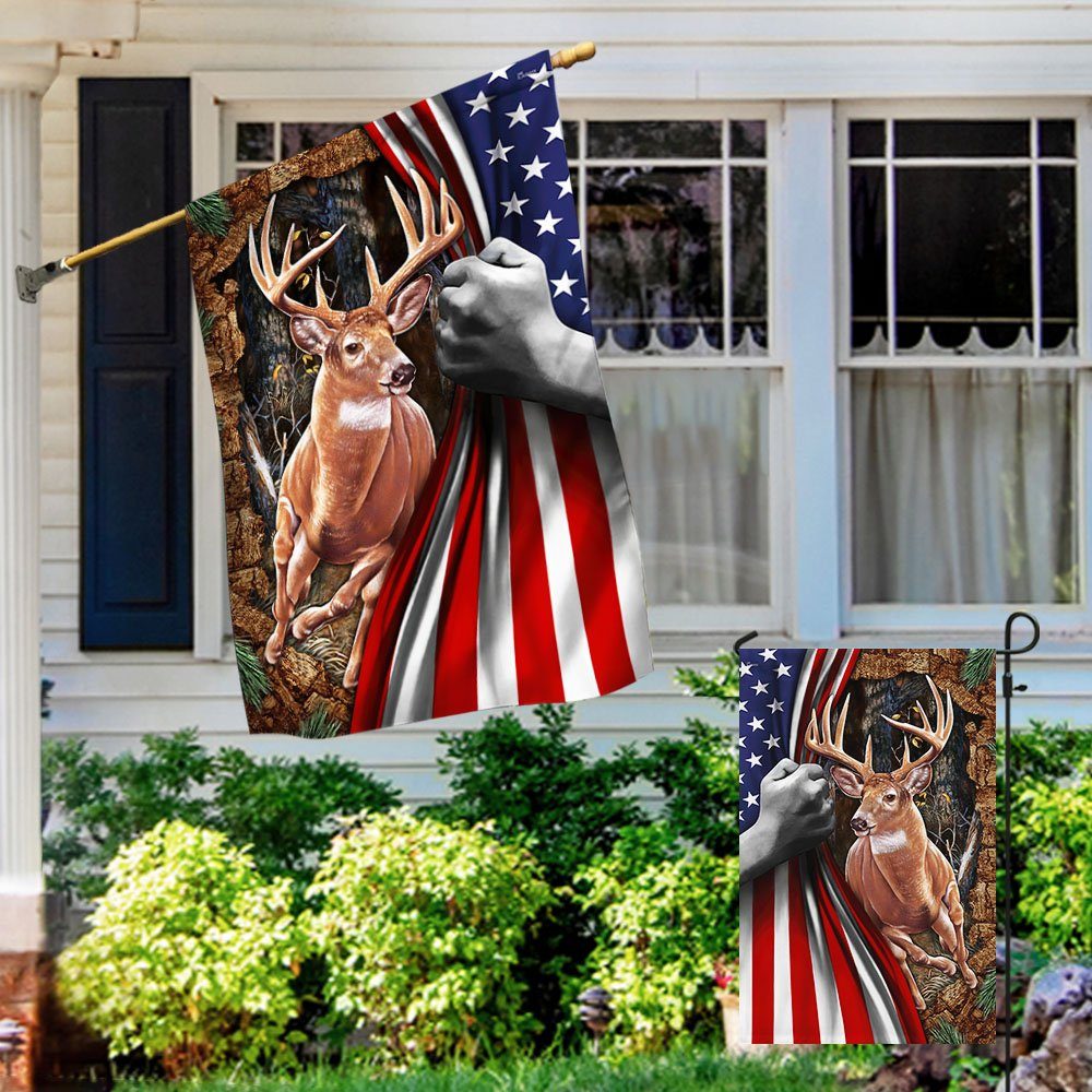 Deer Hunting Flag Love Forest LNT473F - Flagwix