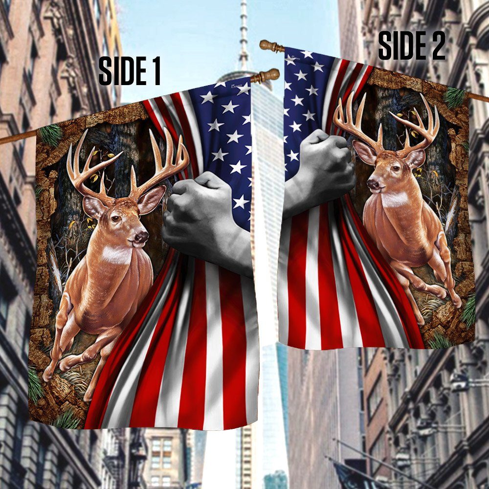 Deer Hunting Flag Love Forest LNT473F - Flagwix