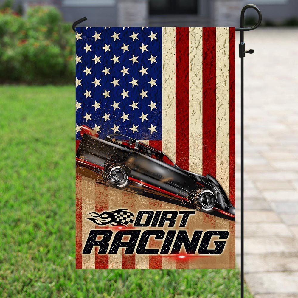 Dirt Late Model American Flag - Flagwix