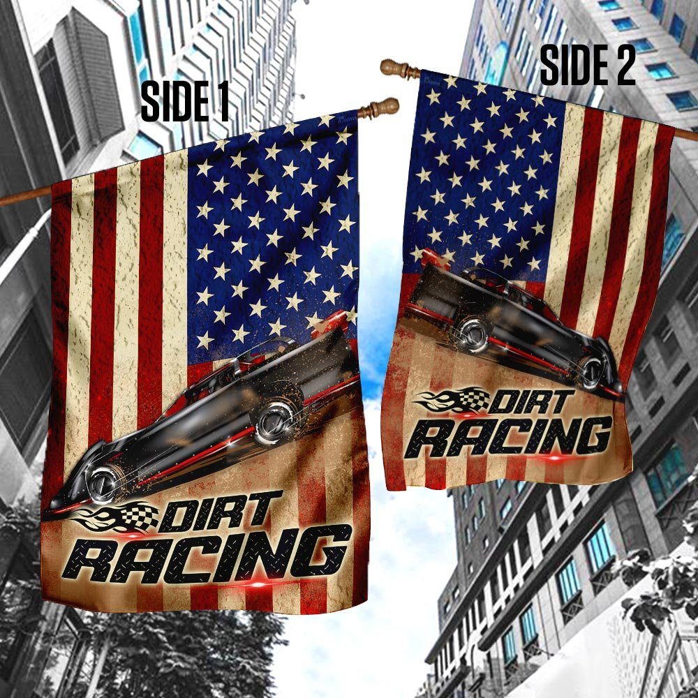 Dirt Late Model American Flag - Flagwix