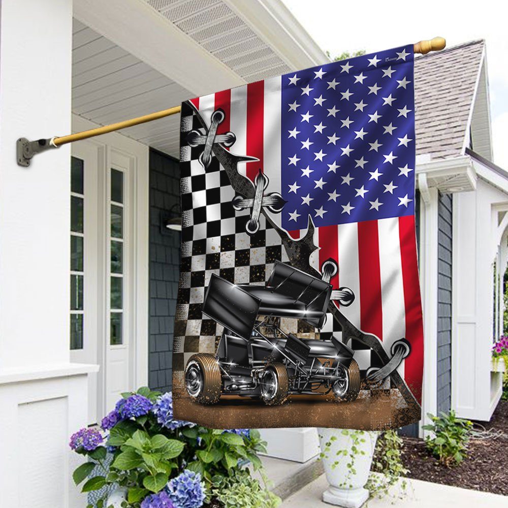 Dirt Racing Flag Sprint Car Racing Flag TRL1112F – Flagwix