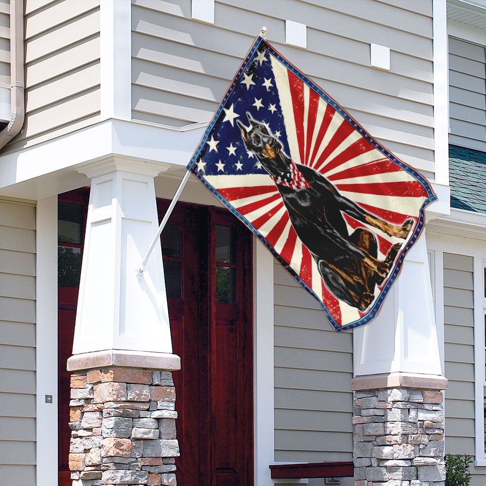 Doberman Dog Flag - Flagwix