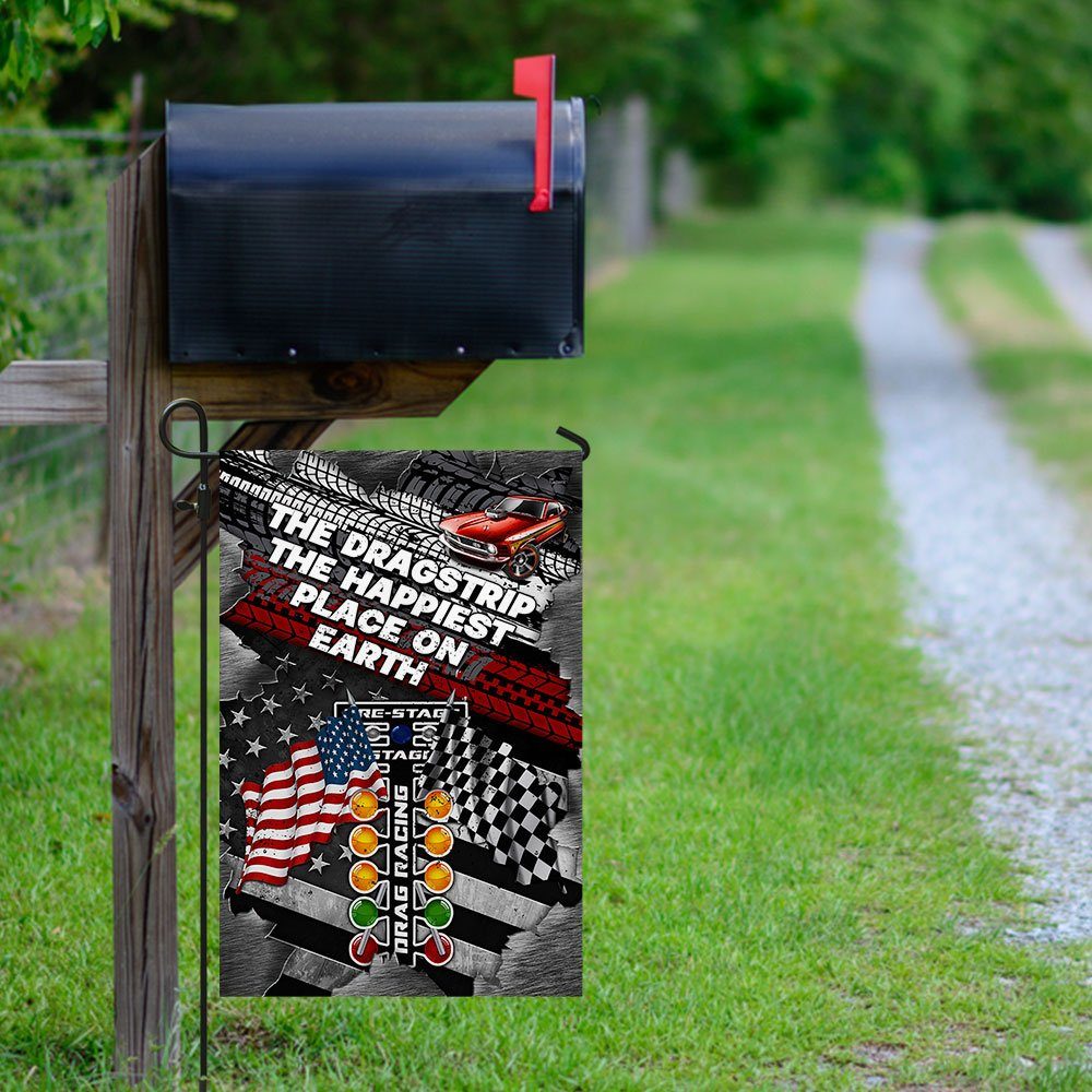 Drag Racing Flag The Dragstrip The Happiest Place On Earth LHA1677F ...