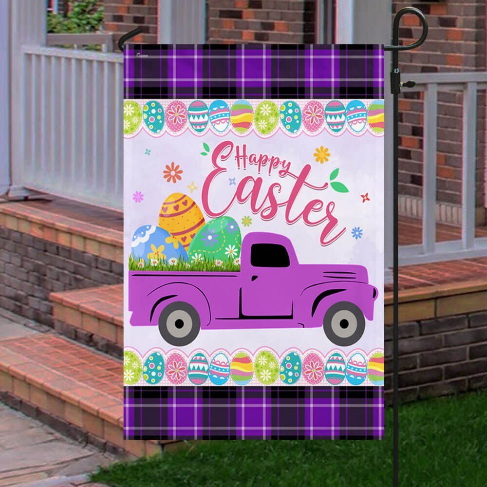 Easter Truck Happy Easter Flag MLN1129F - Flagwix