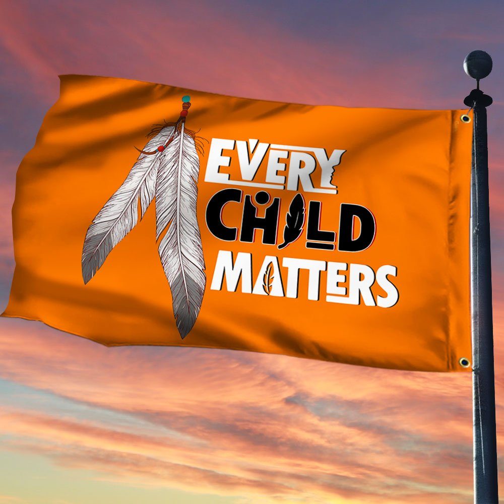 Every Child Matters Flag Orange Day First Nation Grommet Flag QTR278GF ...
