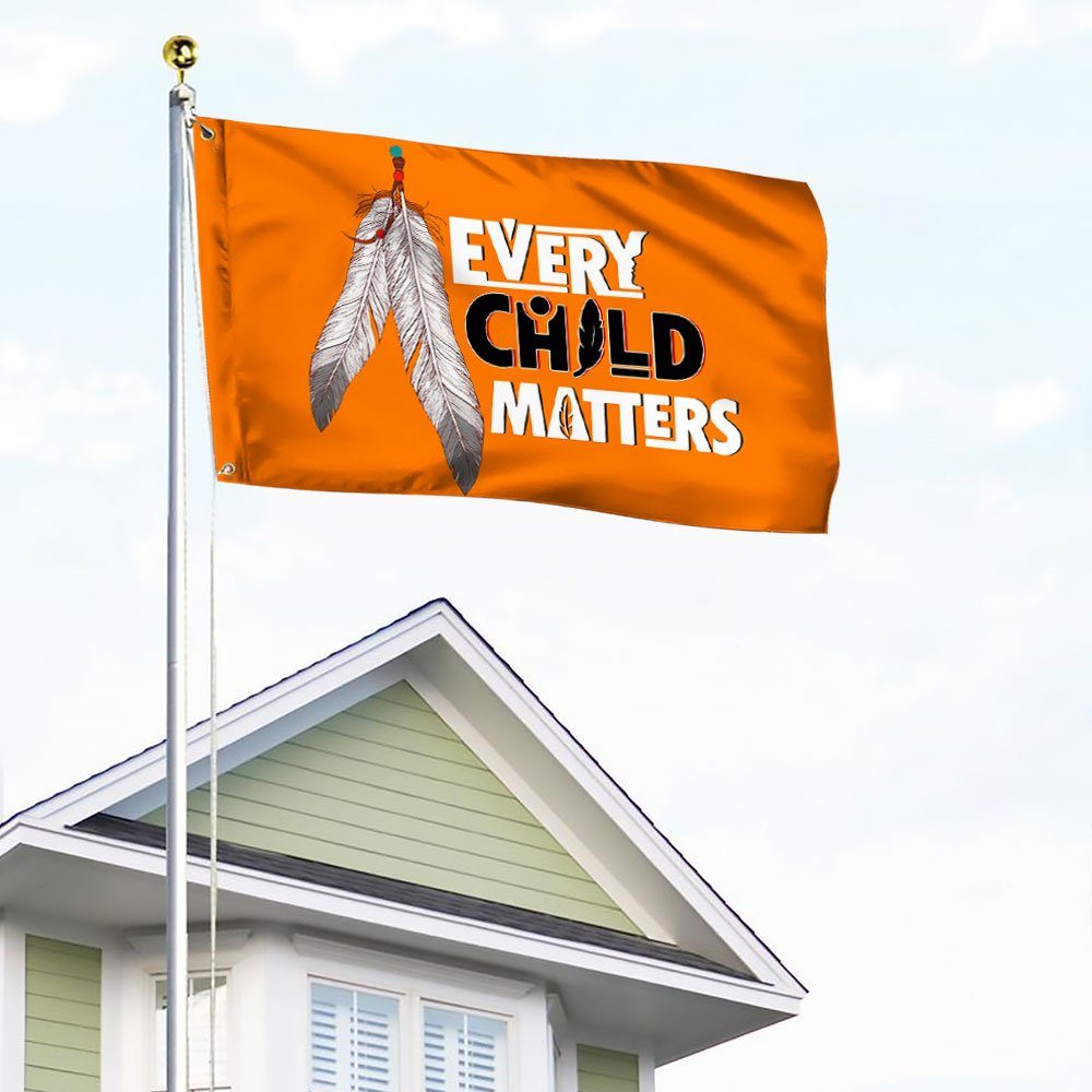 Every Child Matters Flag Orange Day First Nation Grommet Flag QTR278GF ...