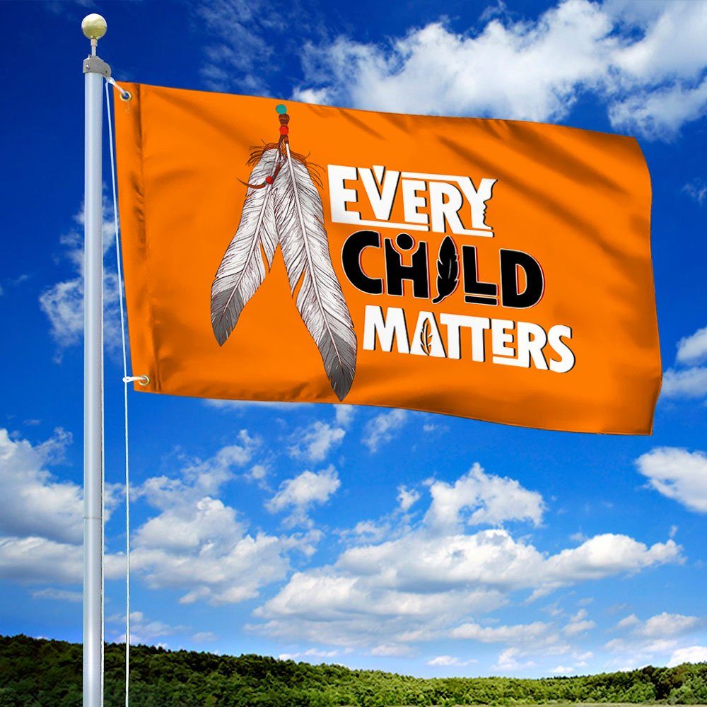 Every Child Matters Flag Orange Day First Nation Grommet Flag QTR278GF ...