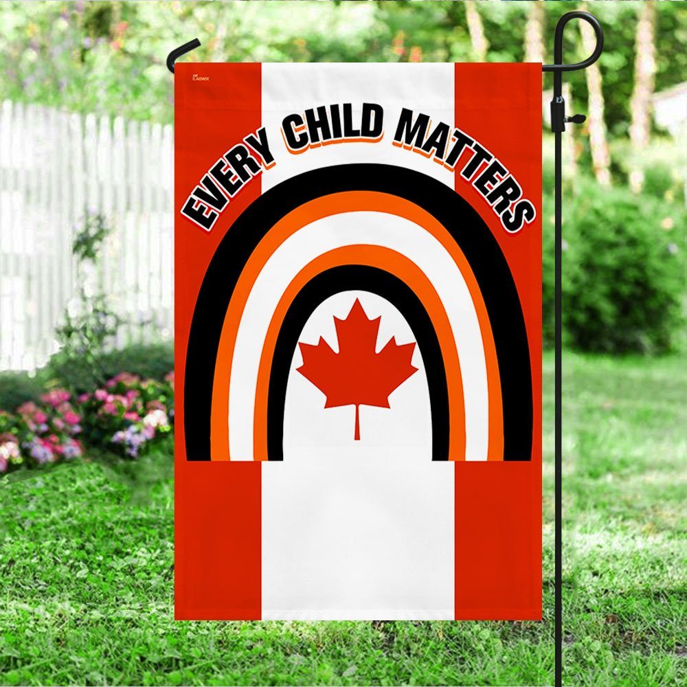 Every Child Matters Flag Orange Shirt Day Canada QNN588F - Flagwix