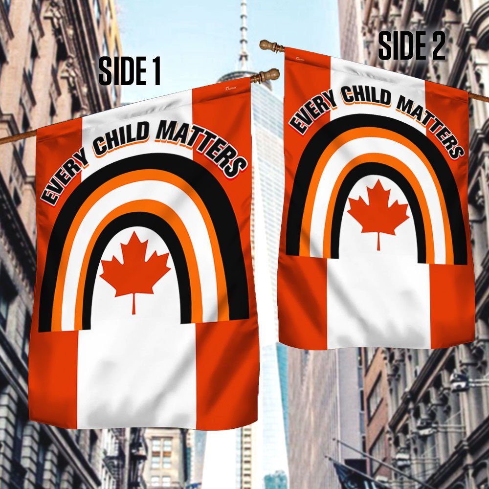 Every Child Matters Flag Orange Shirt Day Canada QNN588F - Flagwix