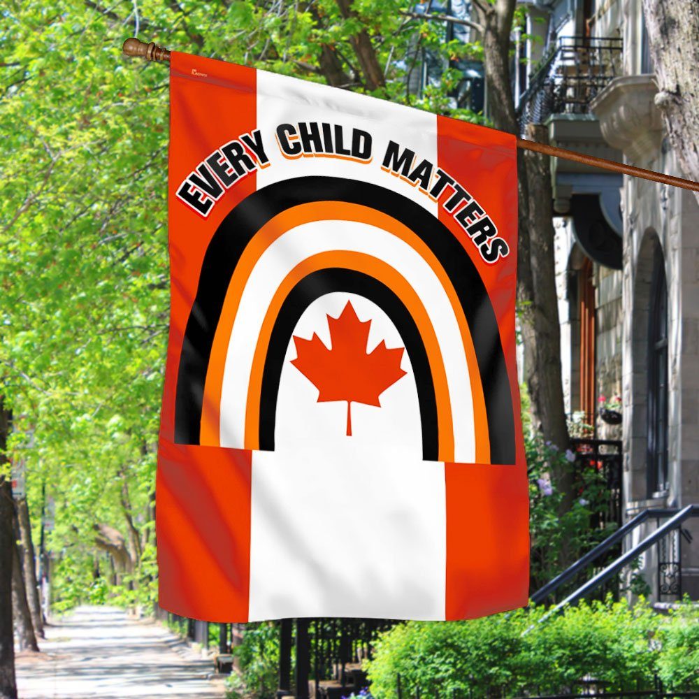 Every Child Matters Flag Orange Shirt Day Canada QNN588F - Flagwix