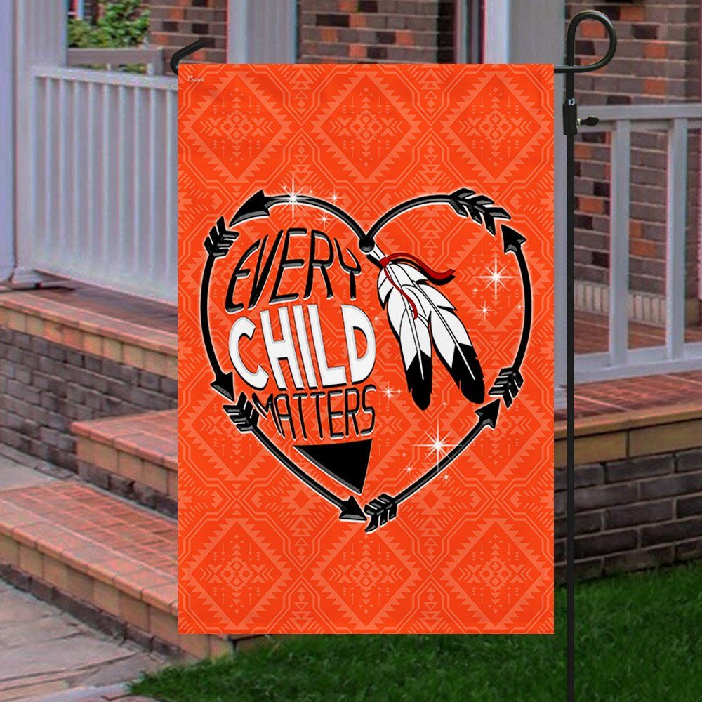 Every Child Matters Orange Day Flag Indigenous People. National Day For ...
