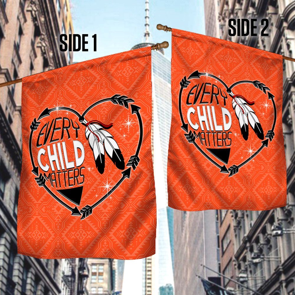Every Child Matters Orange Day Flag Indigenous People. National Day For ...