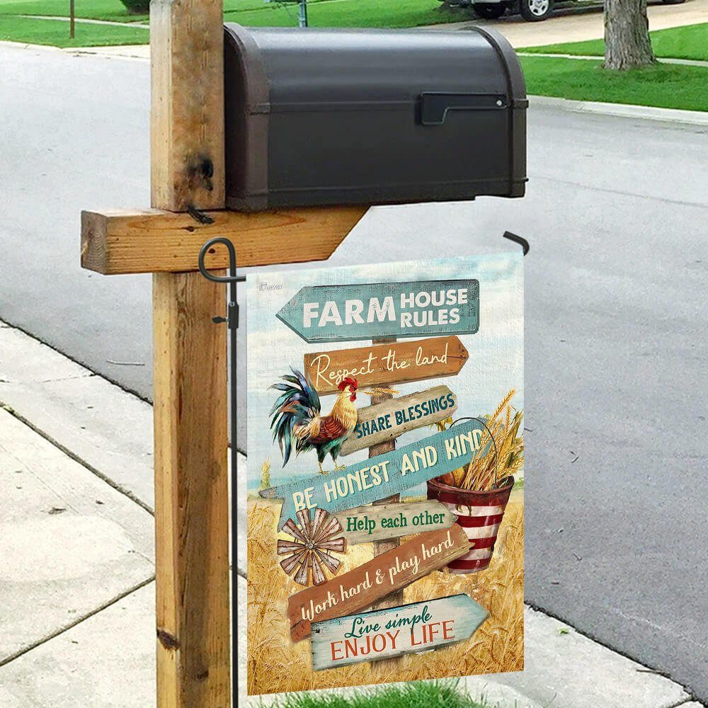 Farm House Rules Flag – Flagwix
