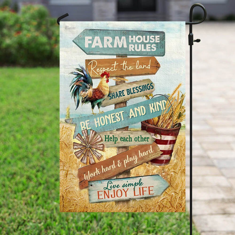 Farm House Rules Flag – Flagwix