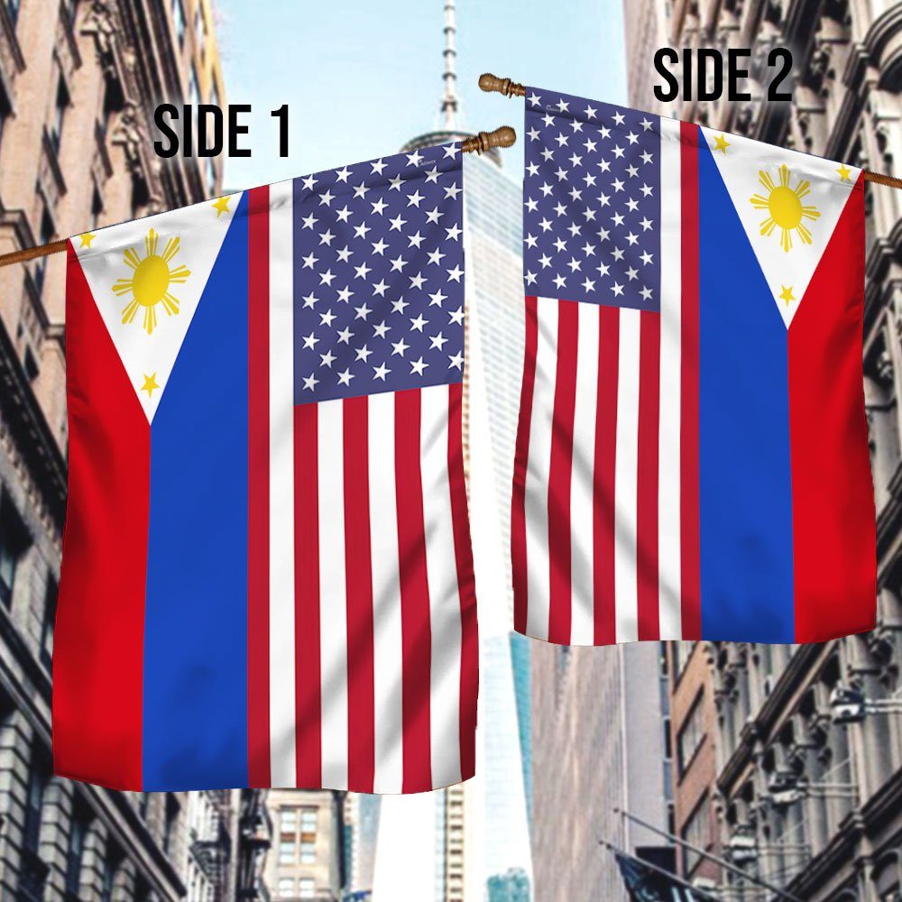 Filipino American Philippine USA Flag TQN251F - Flagwix