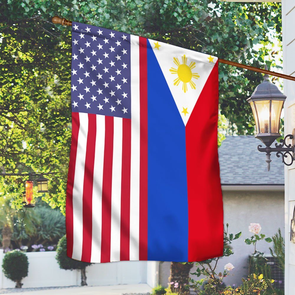 Filipino American Philippine USA Flag TQN251F - Flagwix