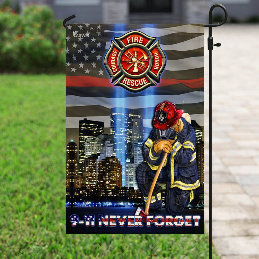 Firefighter 9-11 Never Forget Patriot Day Flag – Flagwix