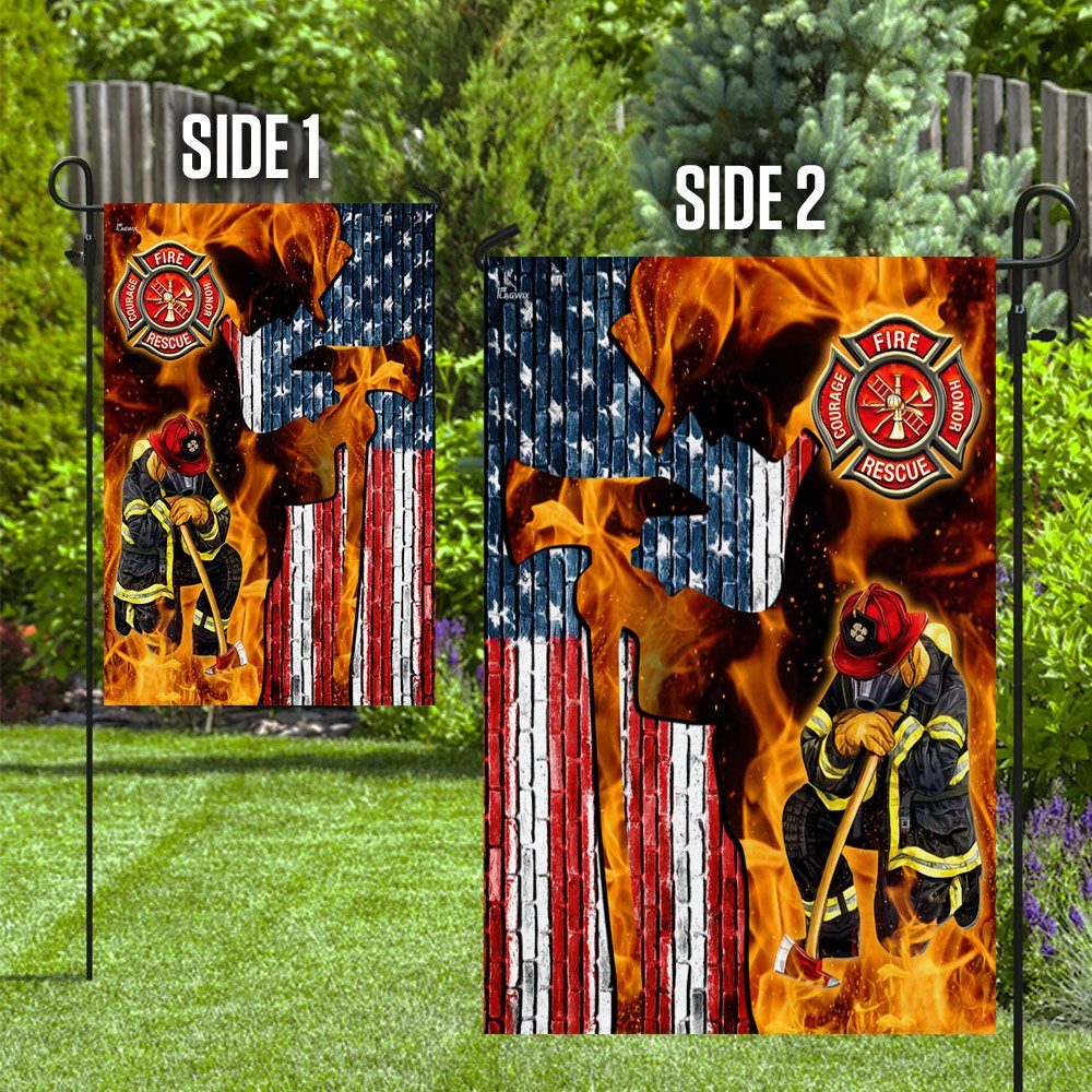 Firefighter American Flag TQN85F – Flagwix