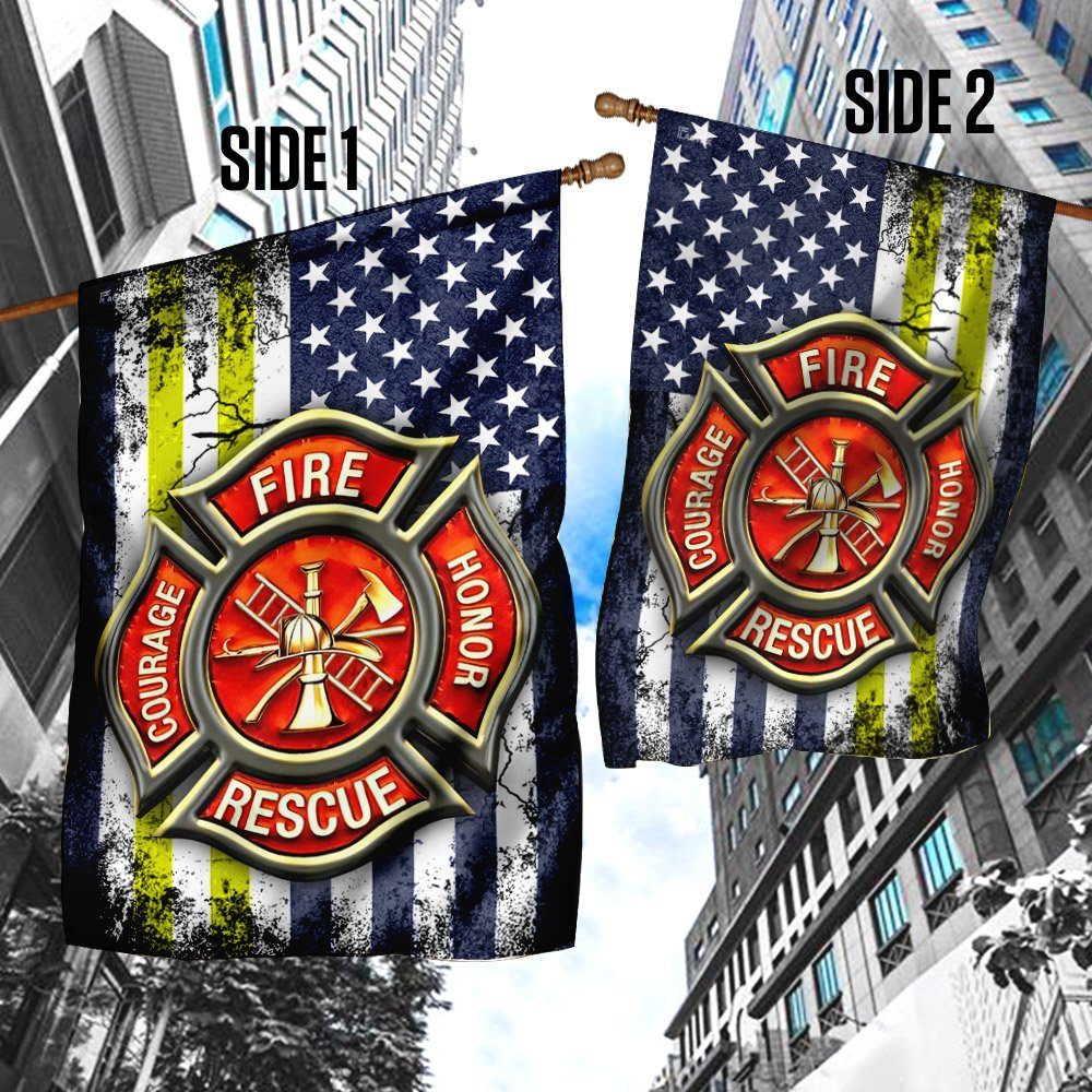 Firefighter American US Flag - Flagwix