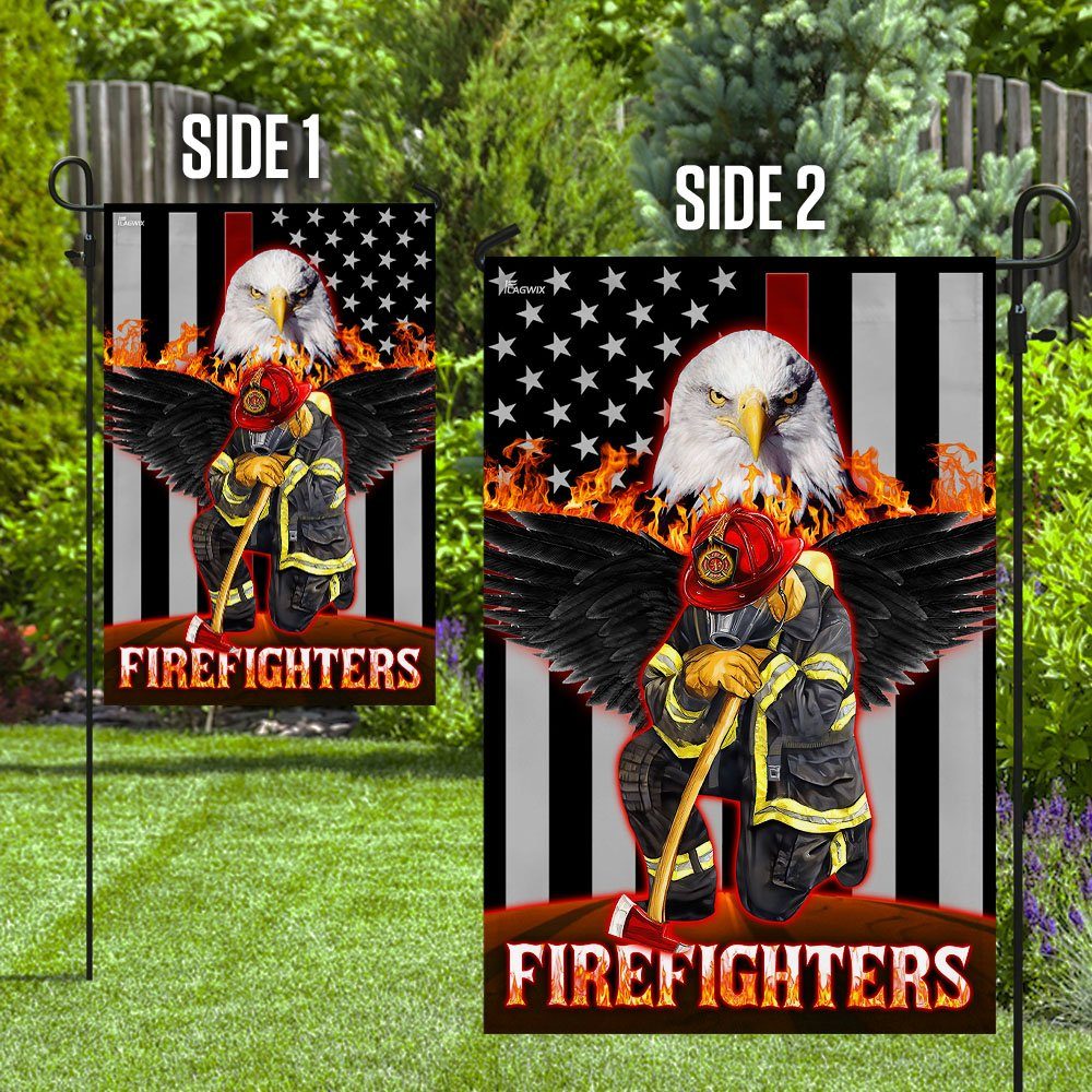 Firefighter Eagle American Flag – Flagwix