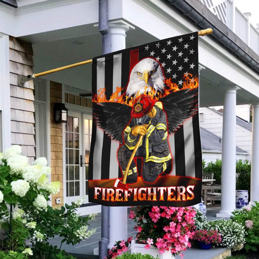 Firefighter Eagle American Flag – Flagwix