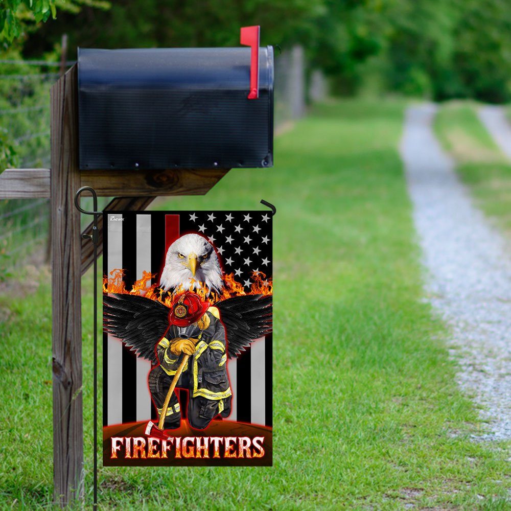 Firefighter Eagle American Flag – Flagwix