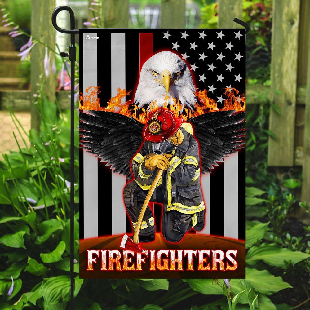 Firefighter Eagle American Flag – Flagwix