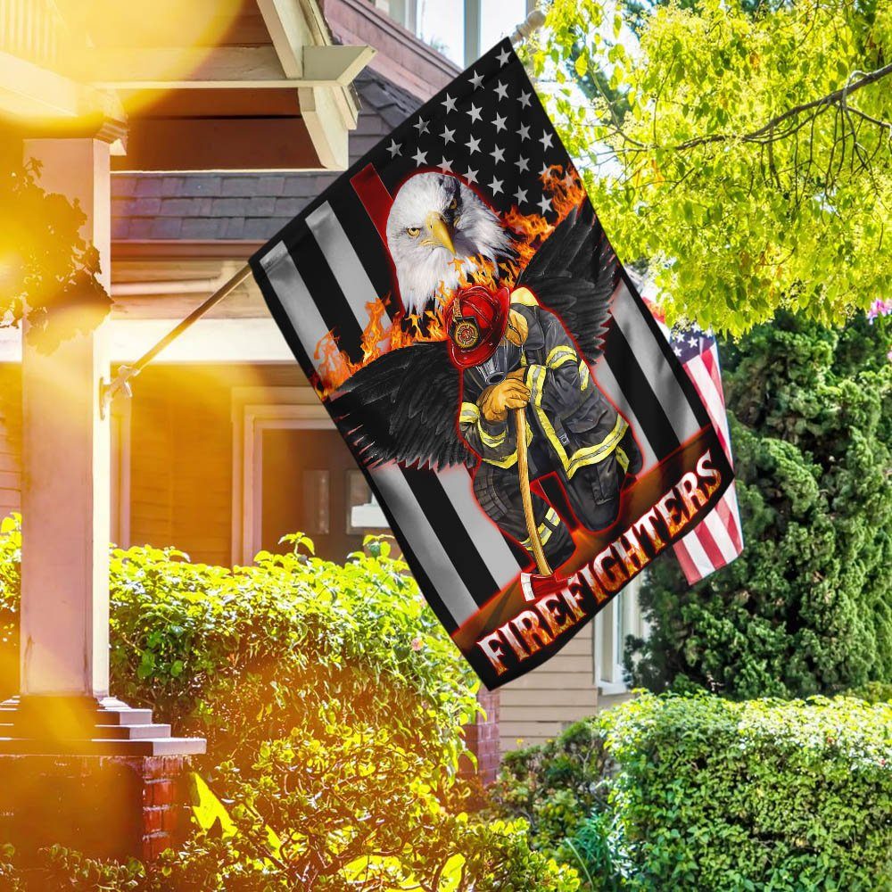 Firefighter Eagle American Flag – Flagwix