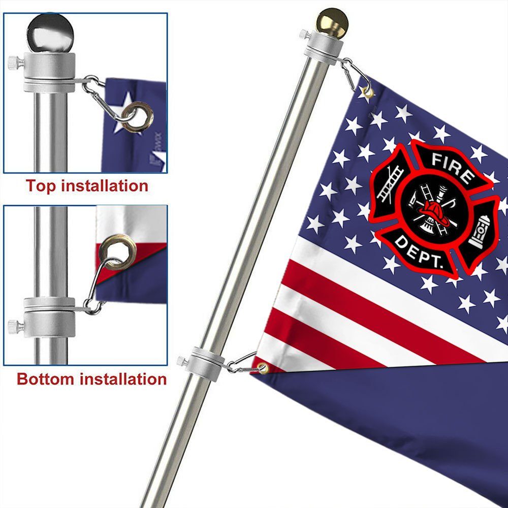 Firefighter EMT Flag First Responder Firefighter EMT Grommet Flag TRL1761GF - Flagwix