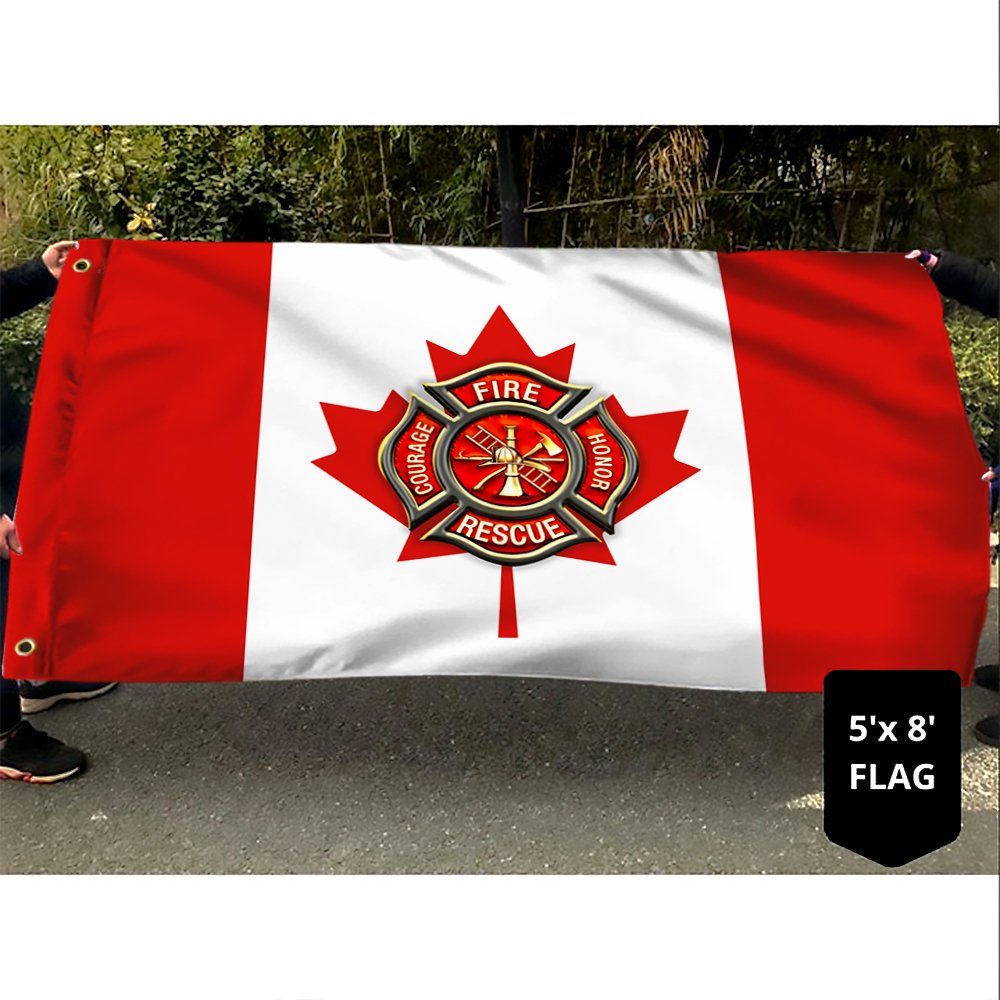 Firefighter Flag Canadian Firefighter Flag TRV1838GF – Flagwix