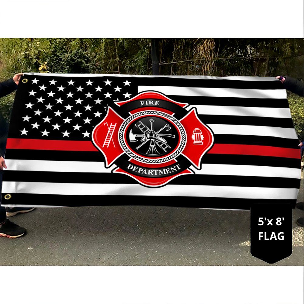 Firefighter Flag Fire Department Grommet Flag TRV1569GF – Flagwix