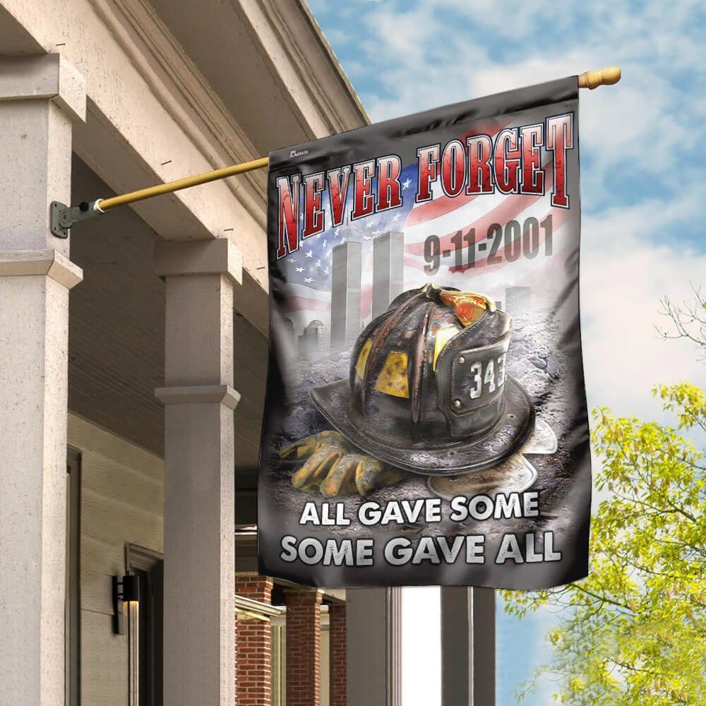 Firefighter Flagwix™. 343 Firefighter Never Forget 911 Flag - Flagwix