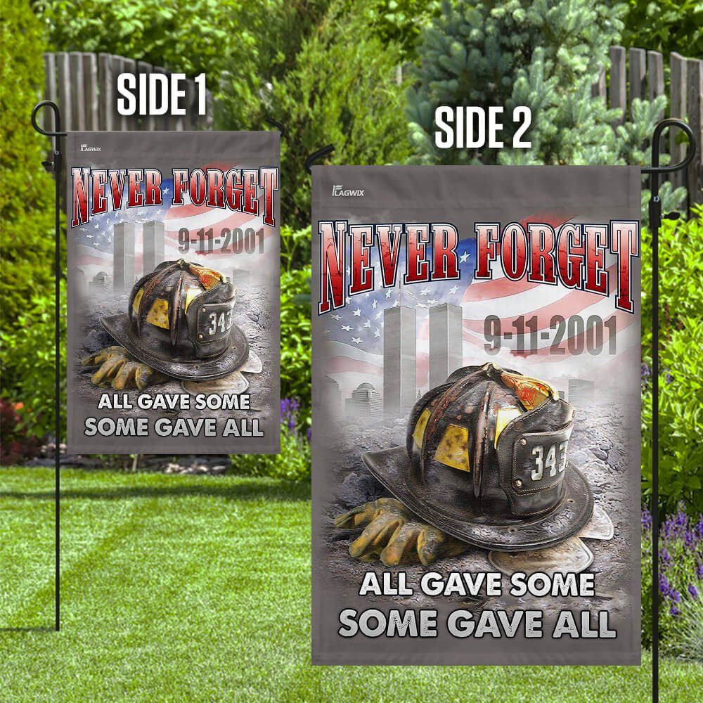 Firefighter Flagwix™. 343 Firefighter Never Forget 911 Flag - Flagwix