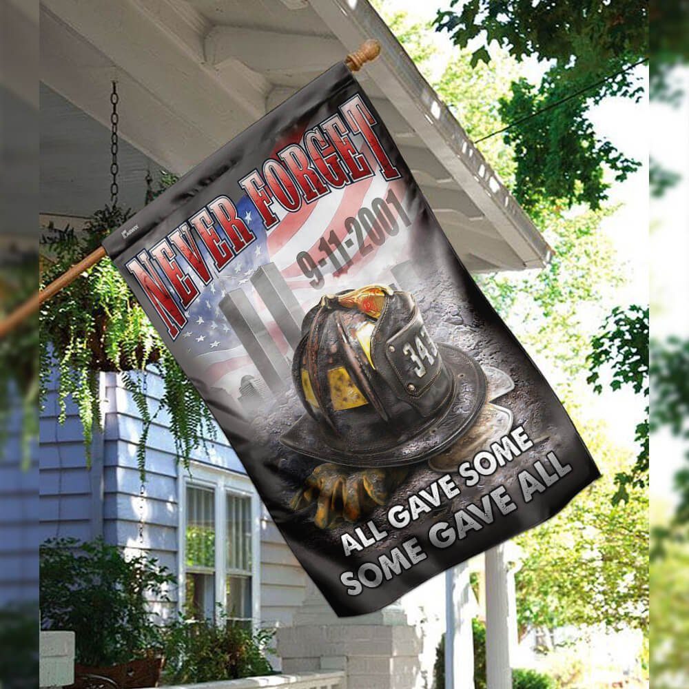 Firefighter Flagwix™. 343 Firefighter Never Forget 911 Flag - Flagwix