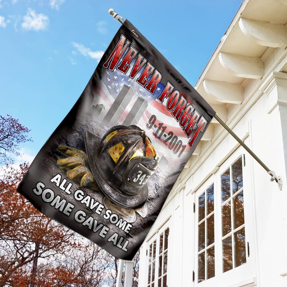 Firefighter Flagwix™. 343 Firefighter Never Forget 911 Flag - Flagwix