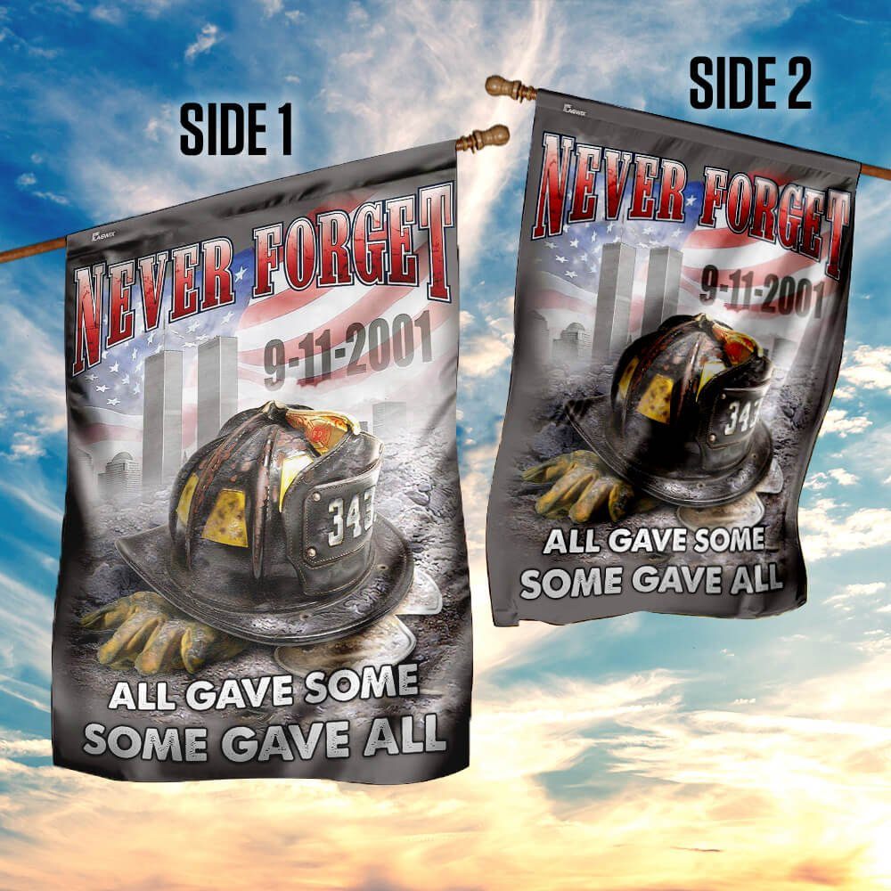 Firefighter Flagwix™. 343 Firefighter Never Forget 911 Flag - Flagwix