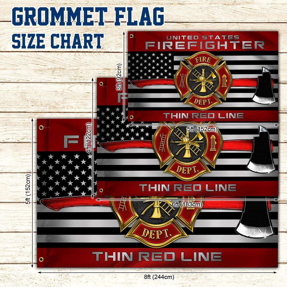 Firefighter Grommet Flag Fire Dept LNT177GF – Flagwix