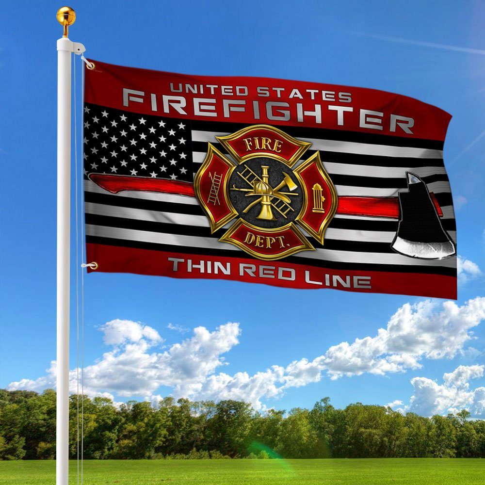 Firefighter Grommet Flag Fire Dept LNT177GF – Flagwix