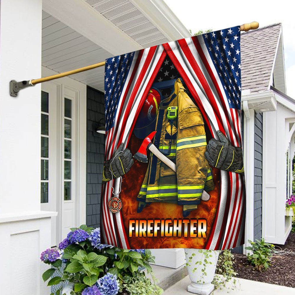 Firefighter Uniform American Flag MLH2138F - Flagwix