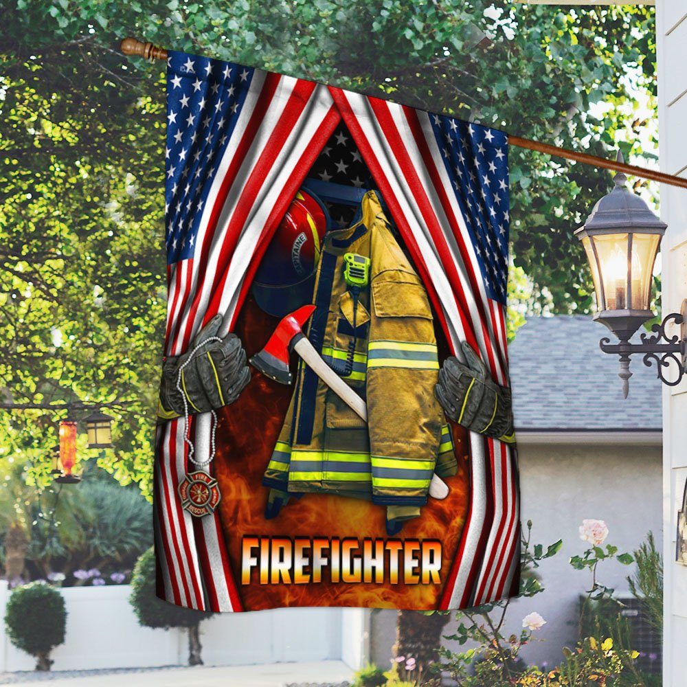 Firefighter Uniform American Flag MLH2138F - Flagwix