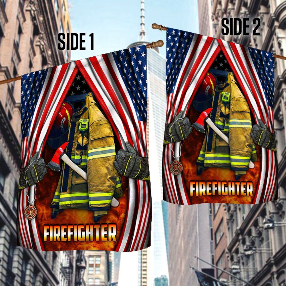 Firefighter Uniform American Flag MLH2138F - Flagwix