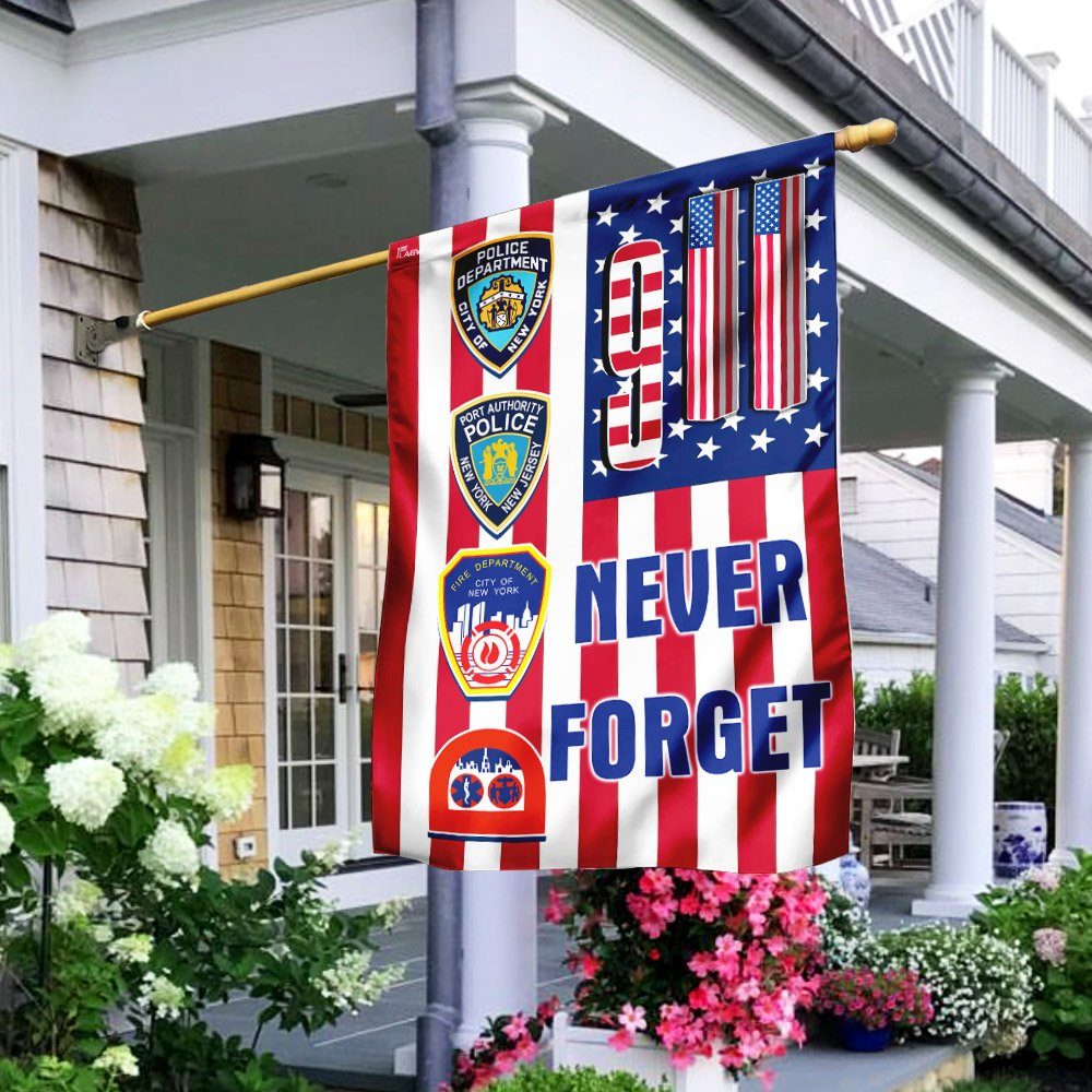 First Responder American Flag Flagwix™ Never Forget September 11 Flag TRN1169F – Flagwix