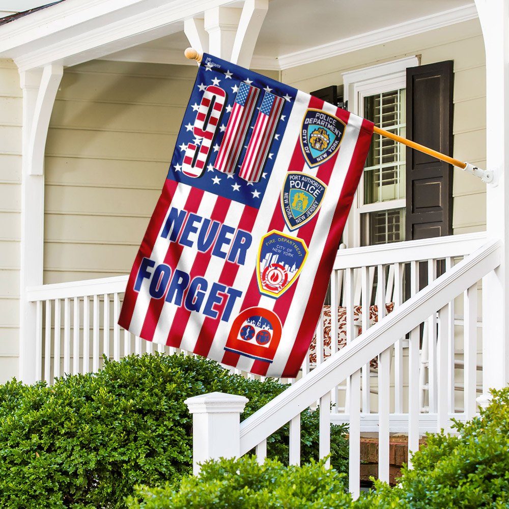 First Responder American Flag Flagwix™ Never Forget September 11 Flag TRN1169F – Flagwix