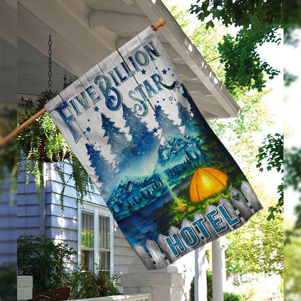 Five Billion Star Hotel Camping Flag – Flagwix