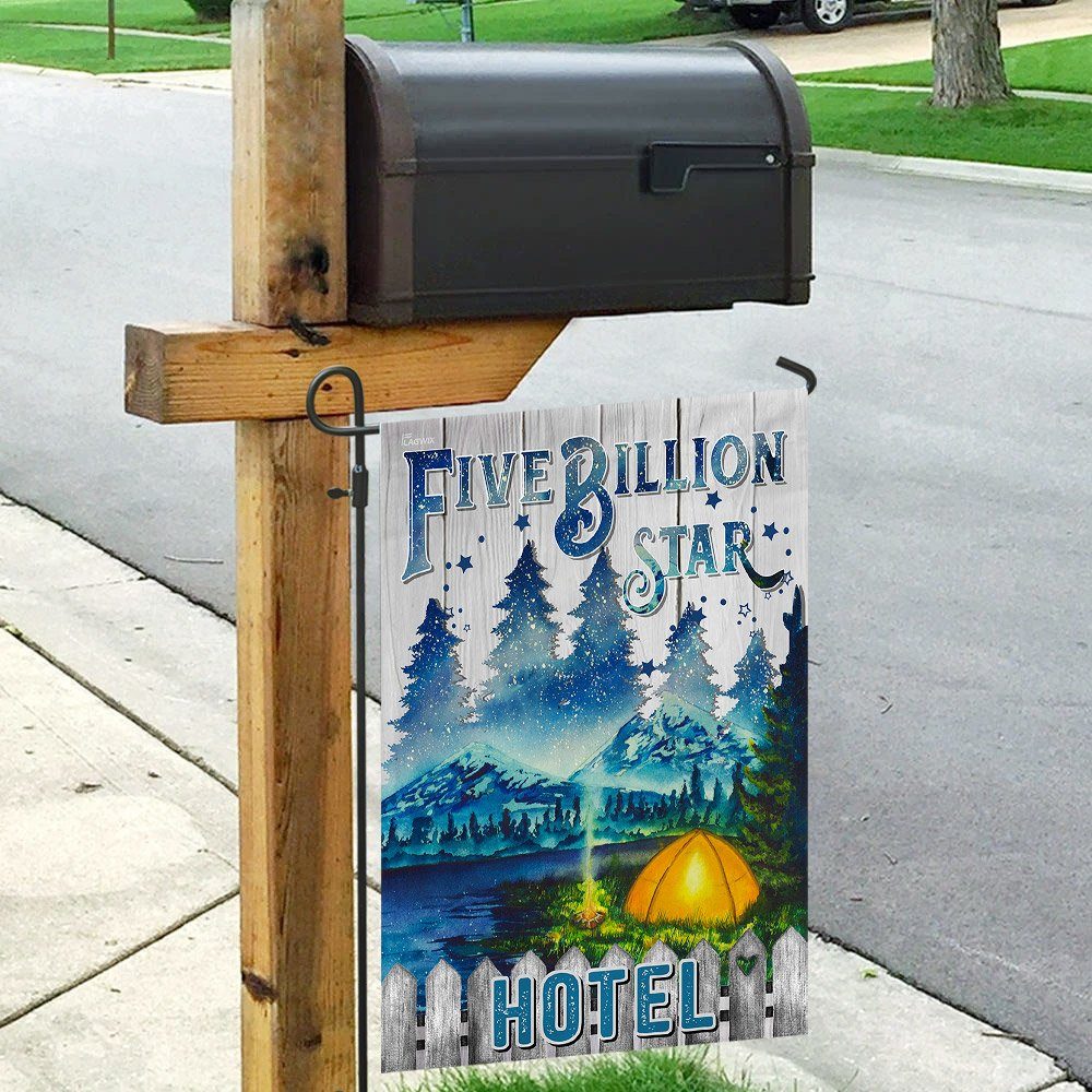 Five Billion Star Hotel Camping Flag – Flagwix