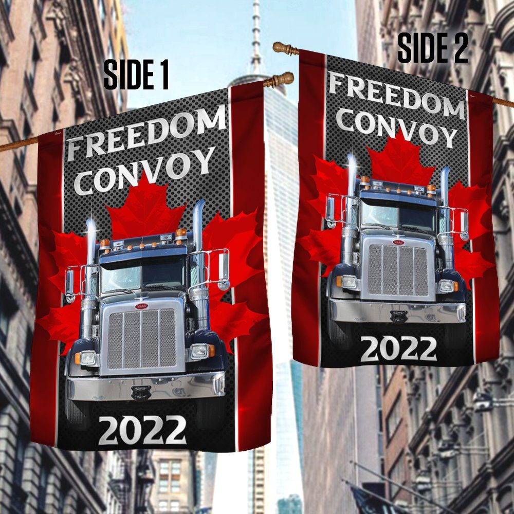 Freedom Convoy 2022 Canadian Trucker Flag BNT495F - Flagwix