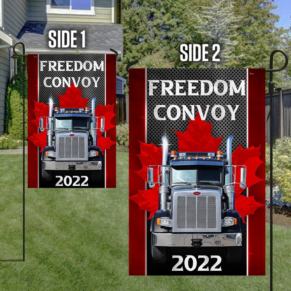 Freedom Convoy 2022 Canadian Trucker Flag BNT495F - Flagwix