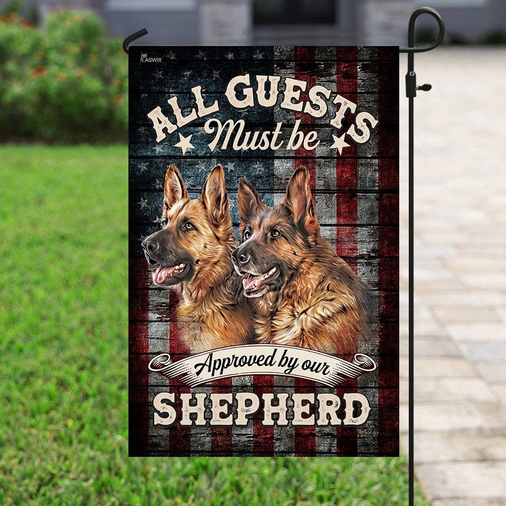 German Shepherd. All Guests Must be Approved By Our Shepherd Flag – Flagwix