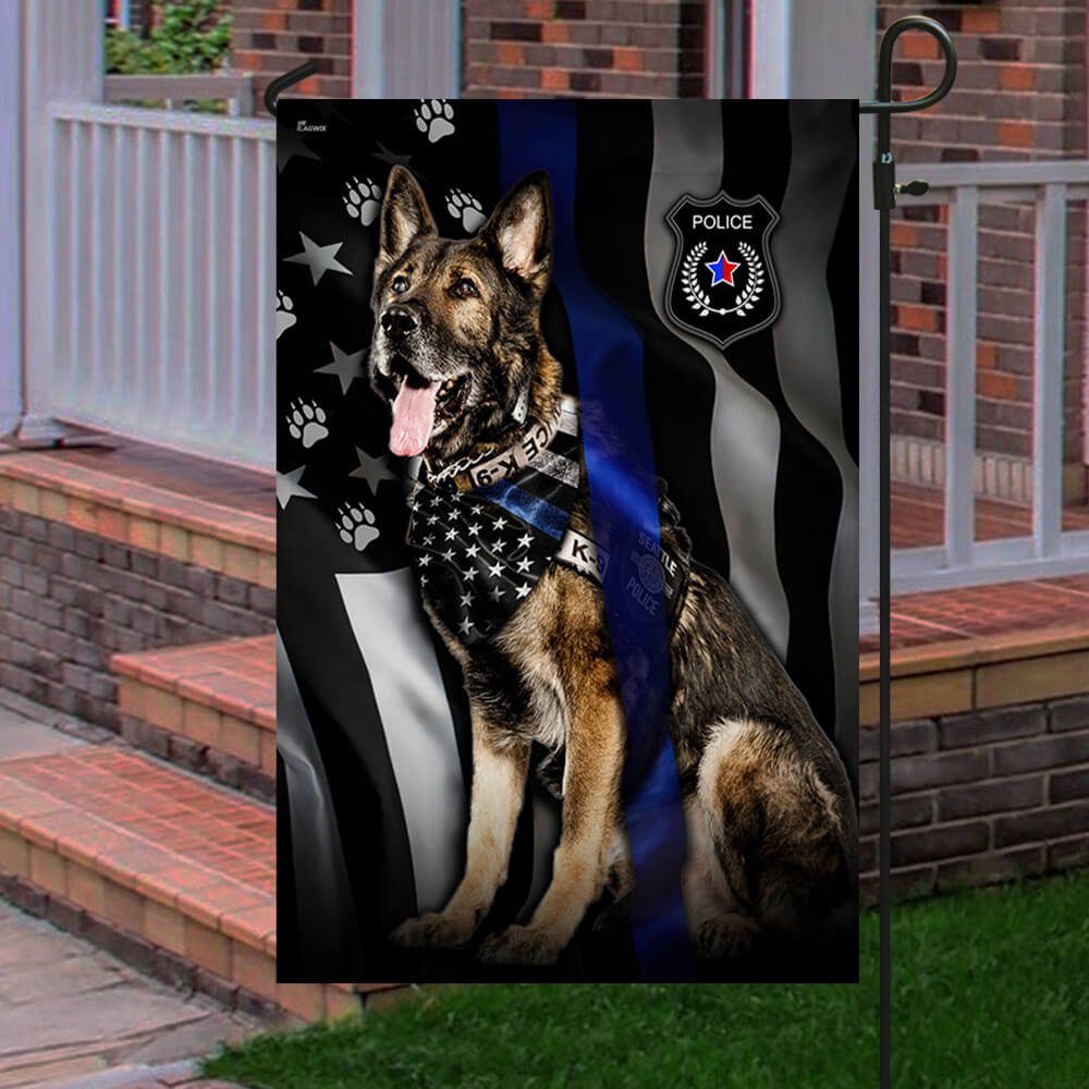 German Shepherd Dog Flag Legend Heroes K9 NTT86F - Flagwix