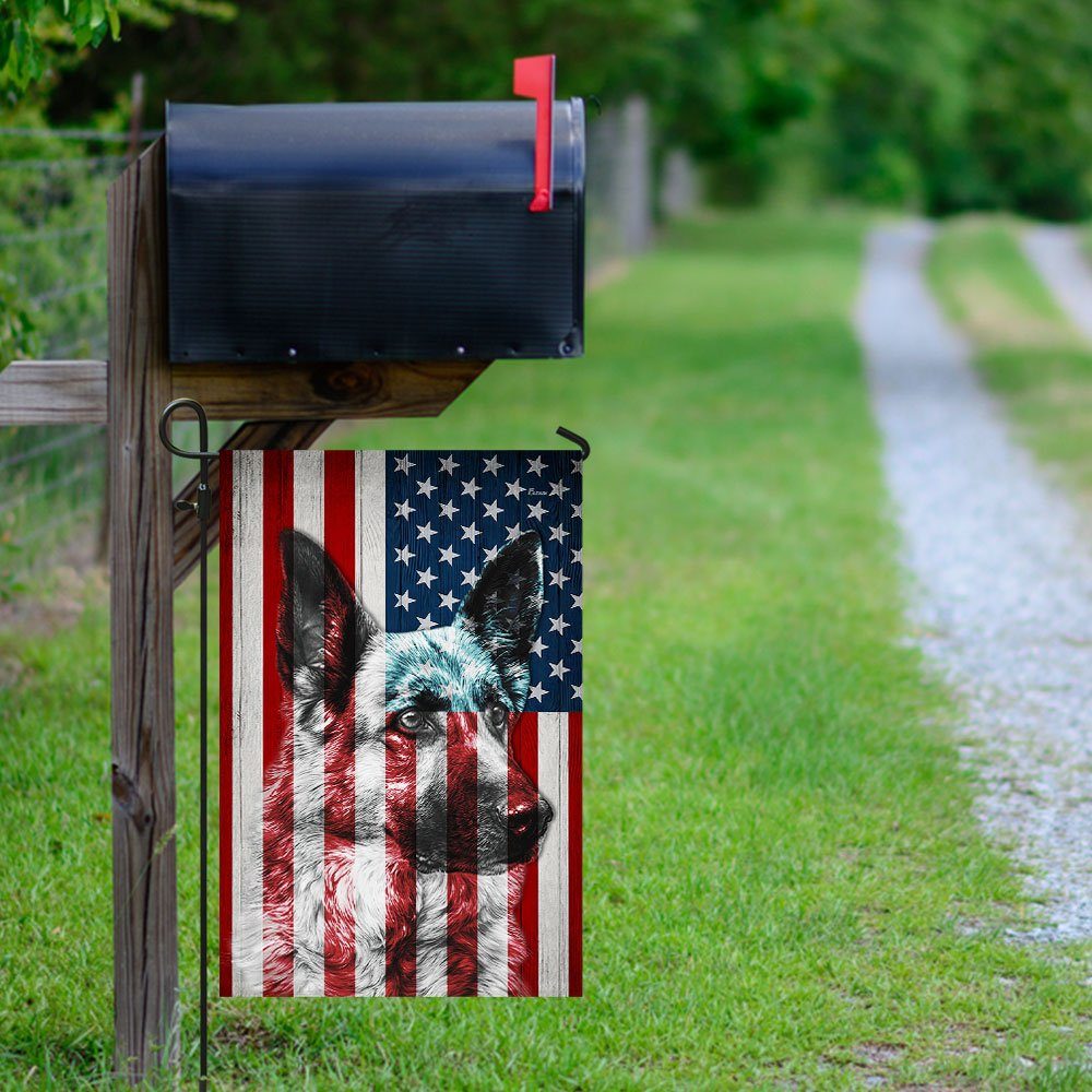 German Shepherd U.S Flag – Flagwix